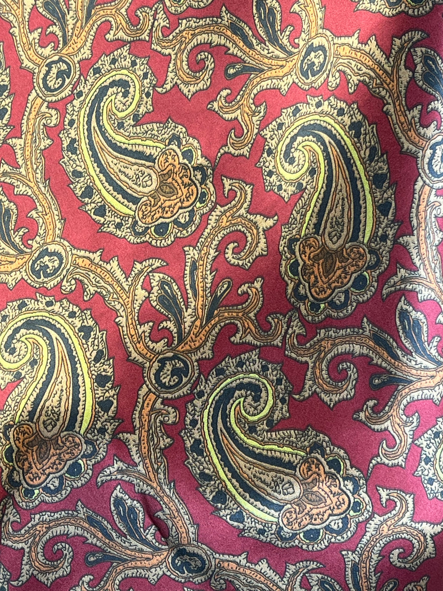 The Sadler Paisley Silk Large Rag – Wild West Rag Co