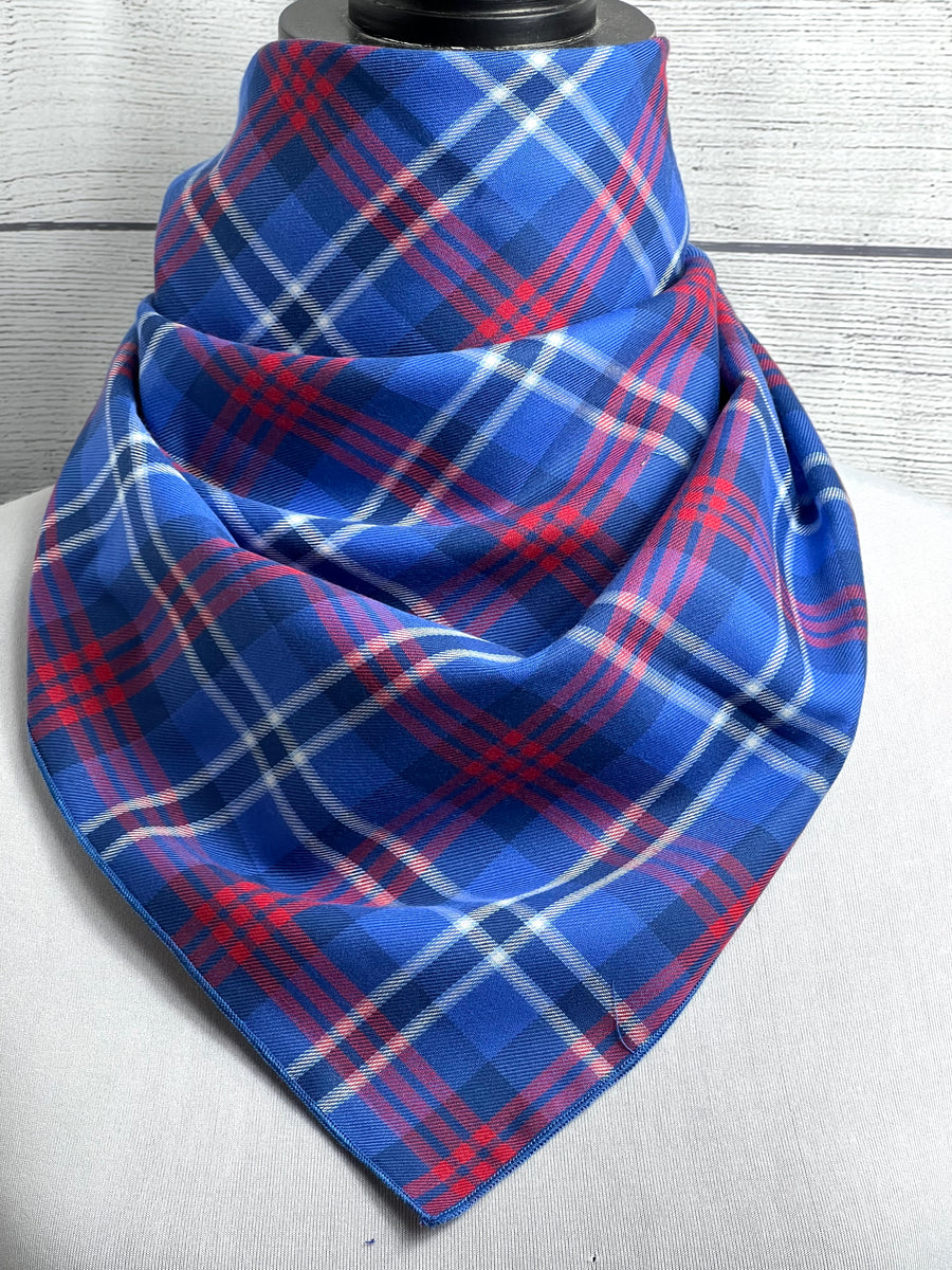 The Masterson Plaid Cotton Bandana – Wild West Rag Co