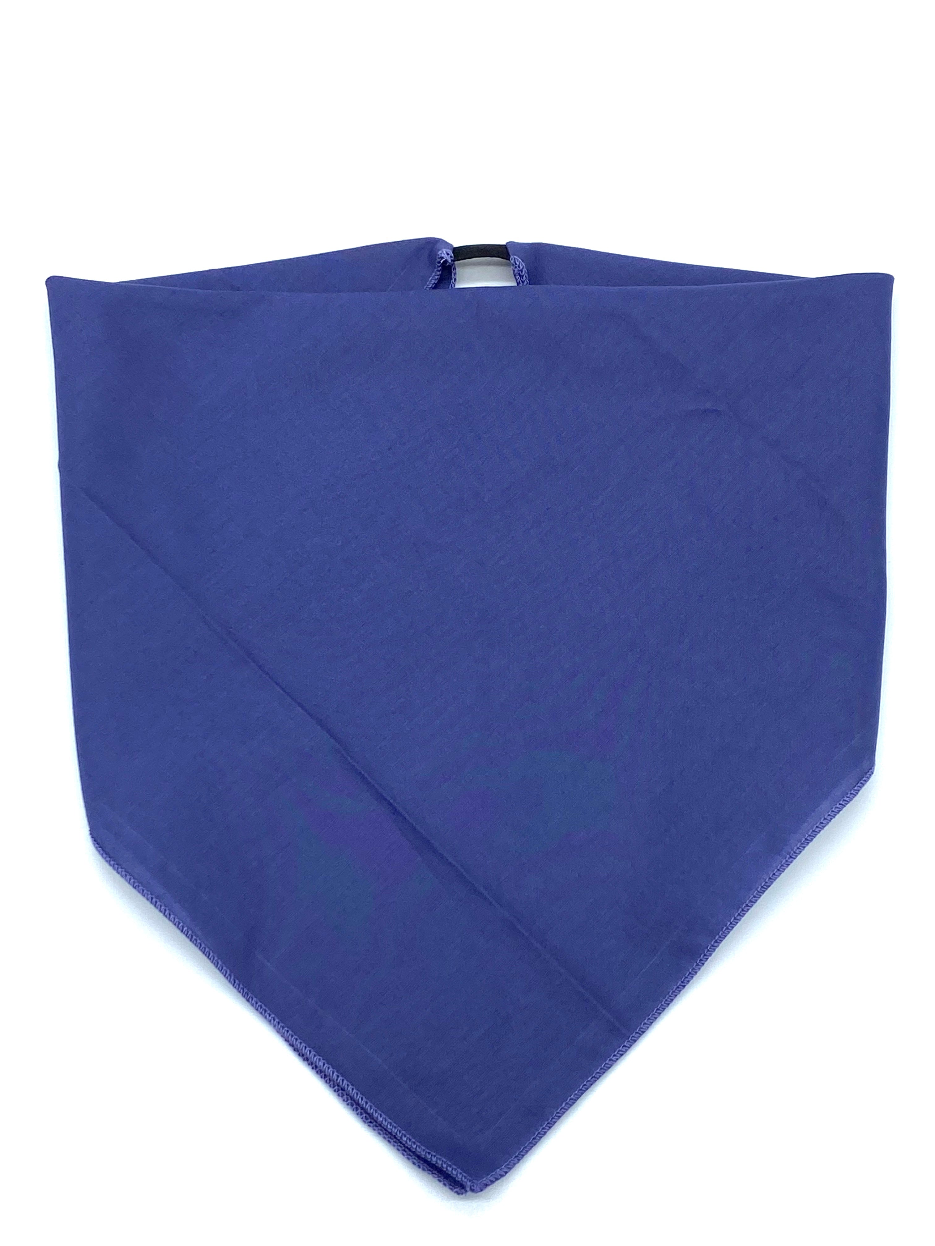 *Sale* Solid Space Blue Cotton Kerchief – Wild West Rag Co