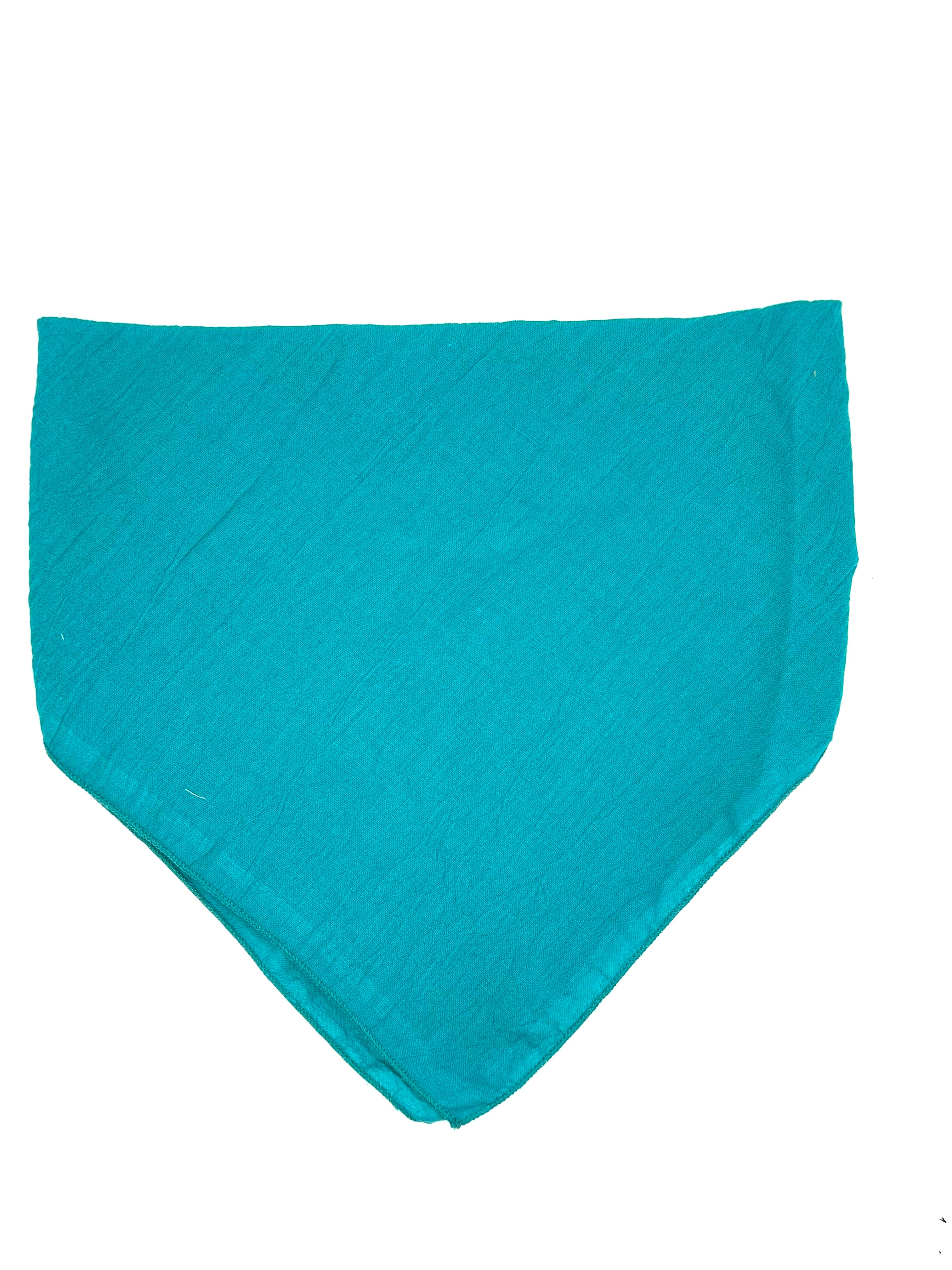 *Sale* Solid Teal Gauze Cotton Kerchief – Wild West Rag Co